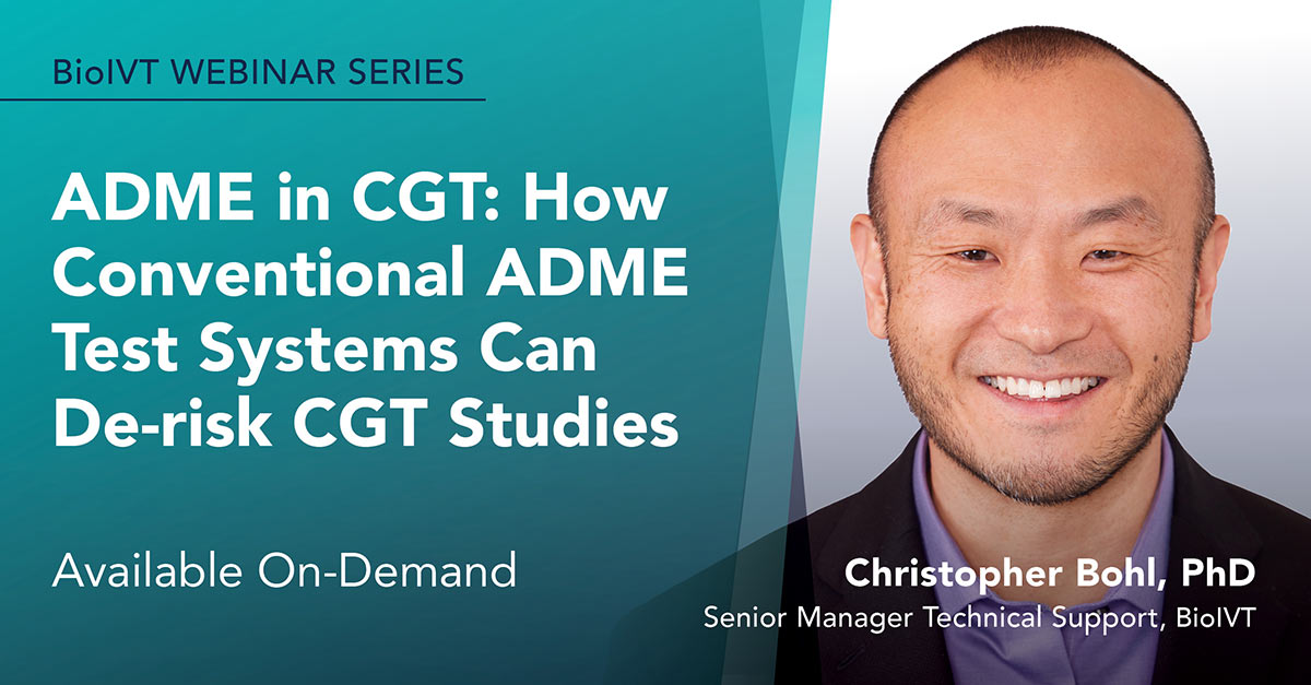 How Conventional ADME Test Systems Can De-risk CGT Studies - Webinar