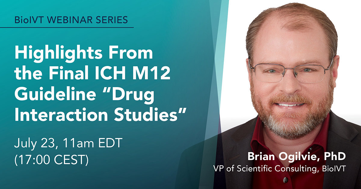 LIVE Webinar: Highlights From the Final ICH M12 Guideline “Drug ...